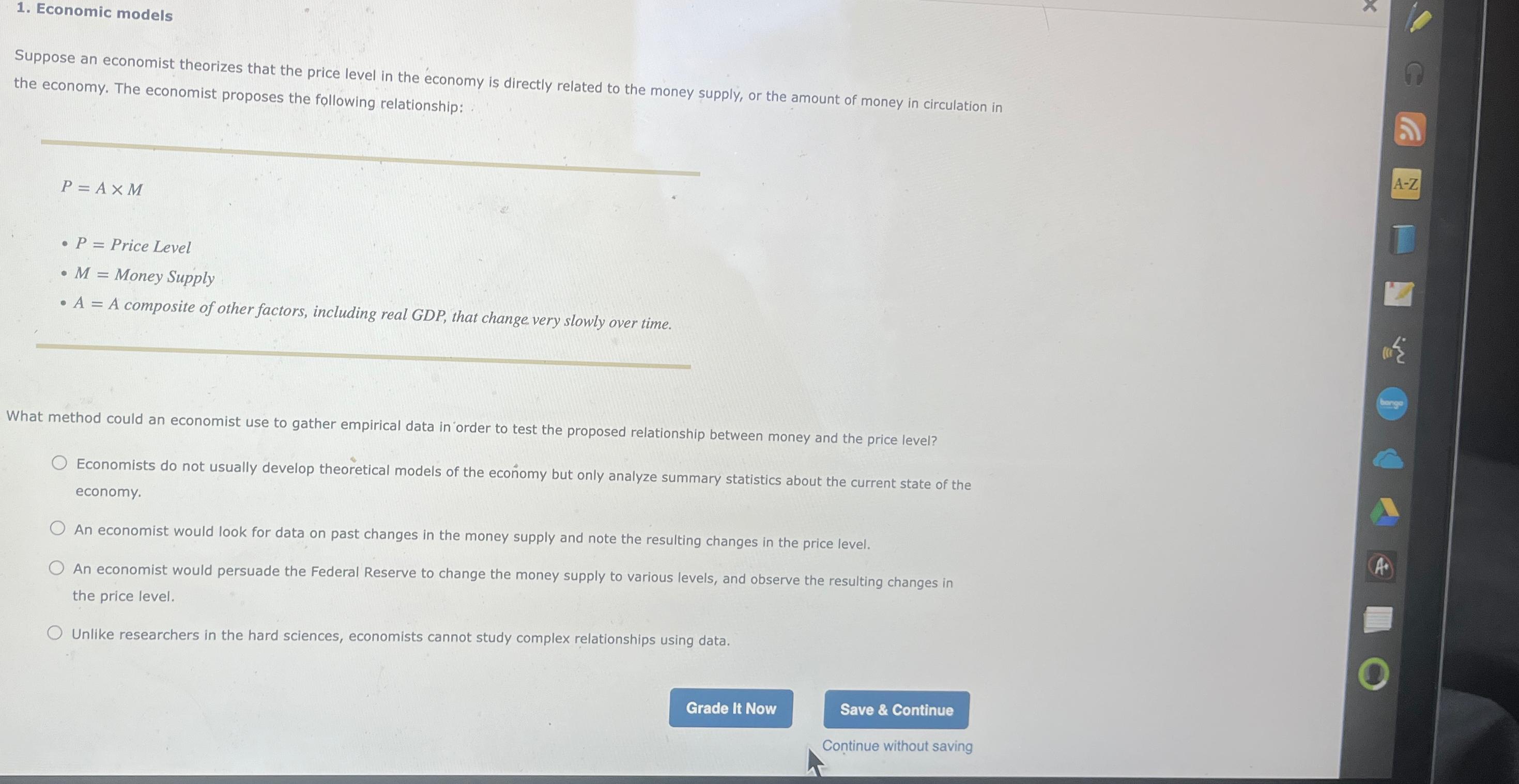 Solved Economic modelsSuppose an economist theorizes that | Chegg.com