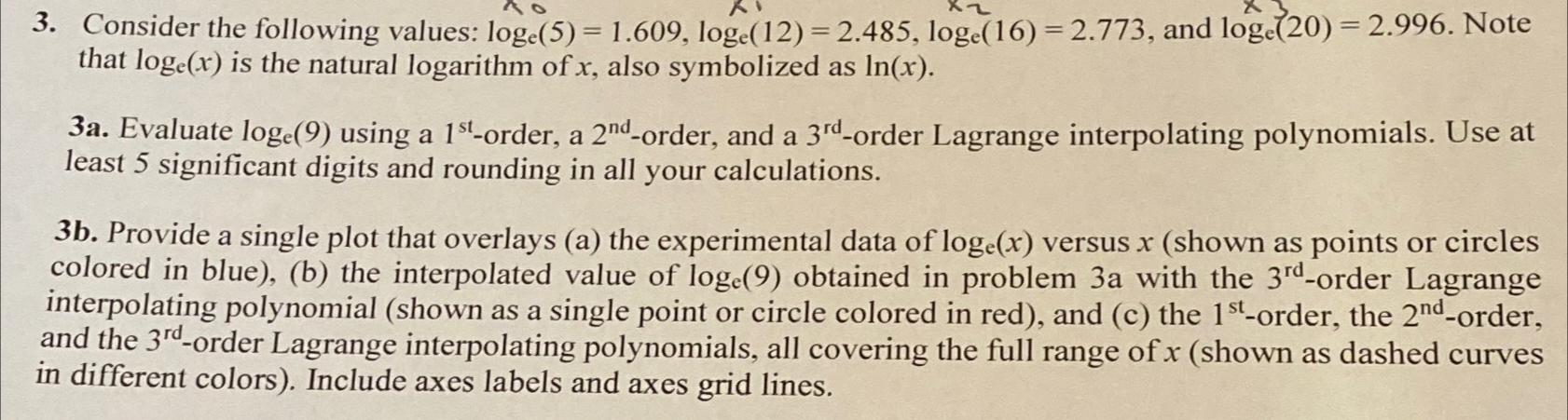 Solved Consider the following values: | Chegg.com