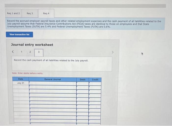 Solved Exercise 9-10 (Algo) Recording payroll LO P2, P3 The | Chegg.com