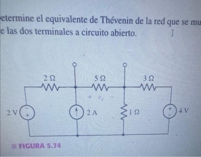 Solved etermine el equivalente de Thévenin de la red que se | Chegg.com