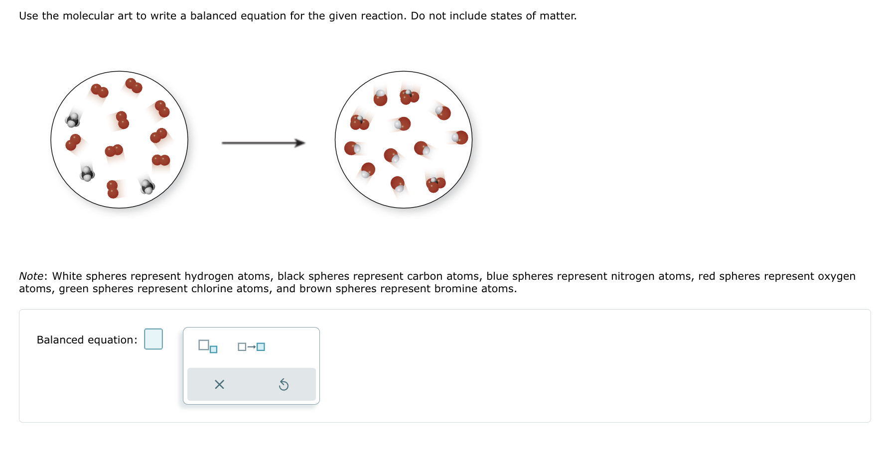 Solved Note: White spheres represent hydrogen atoms, black | Chegg.com