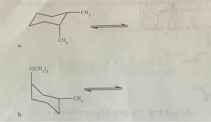 Solved for each substituted cyclohexane below, draw its | Chegg.com