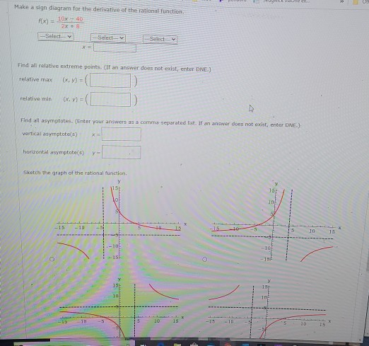 Solved Make a sign diagram for the derivative of the | Chegg.com