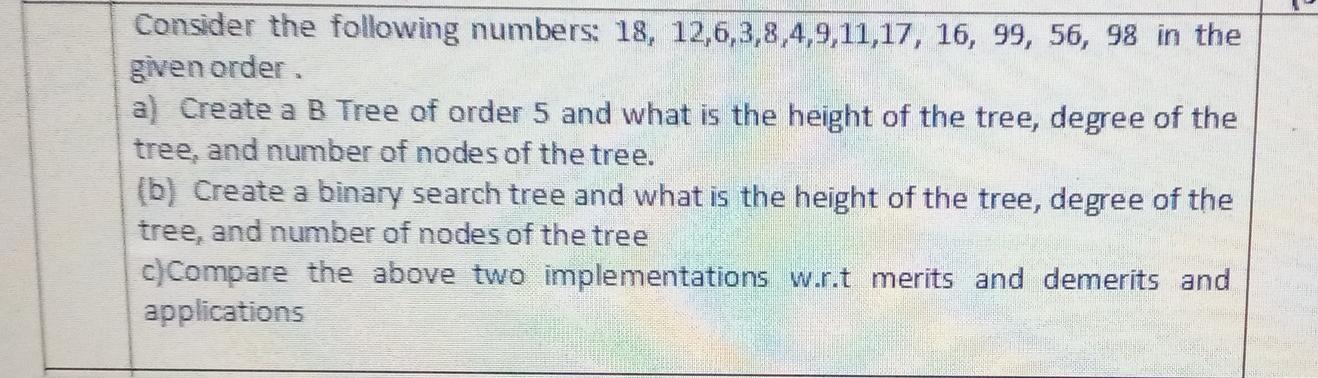 Solved Consider the following numbers: 18, | Chegg.com