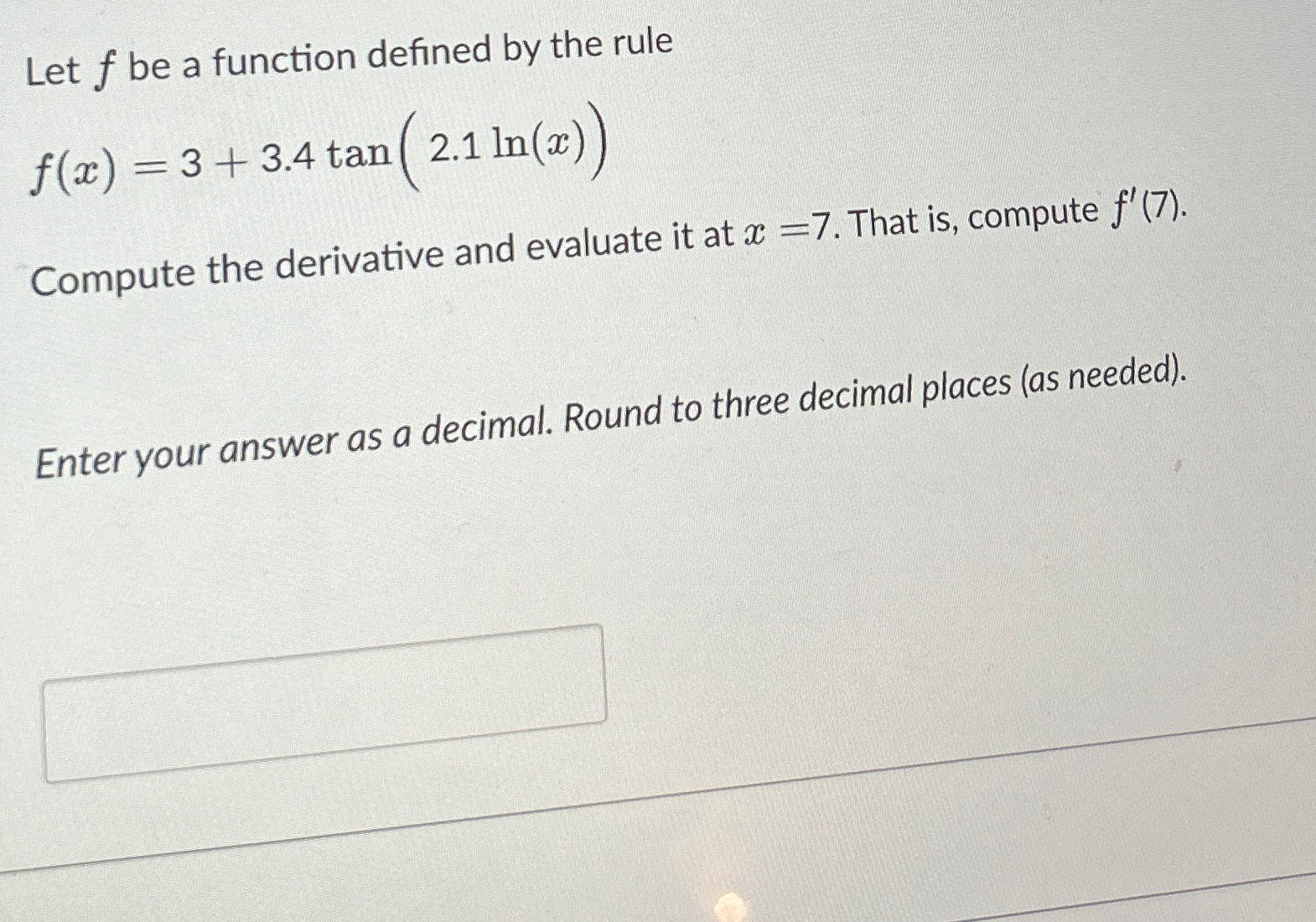 Solved Let f ﻿be a function defined by the | Chegg.com