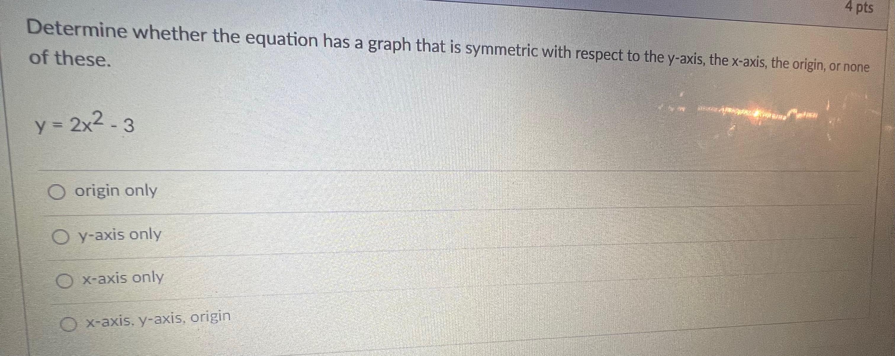 Solved Determine whether the equation has a graph that is | Chegg.com