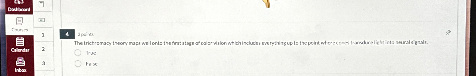 Solved DashboardCourses14 ﻿pointsThe trichromacy theory maps | Chegg.com