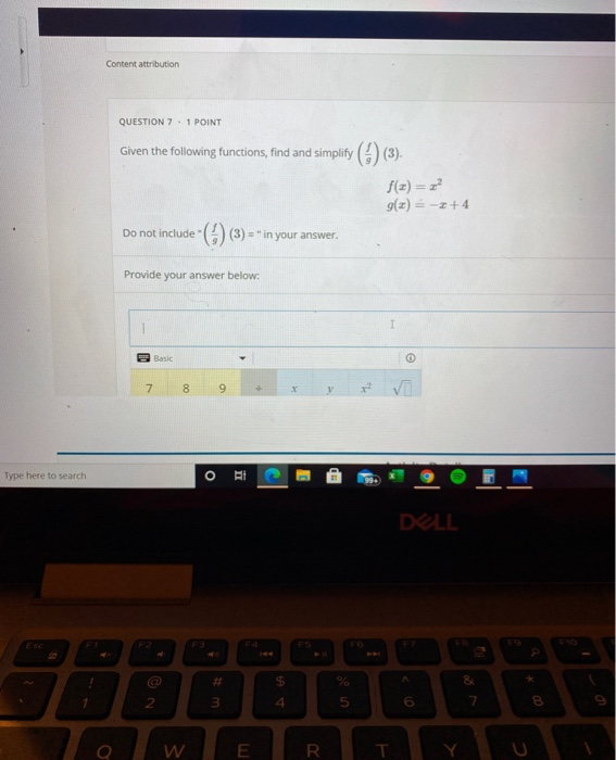 Solved Content attribution QUESTION 7 . 1 POINT Given the | Chegg.com