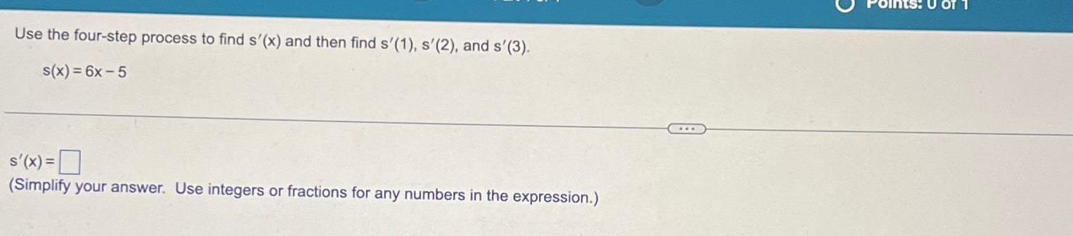 Solved Use the four-step process to find s'(x) ﻿and then | Chegg.com
