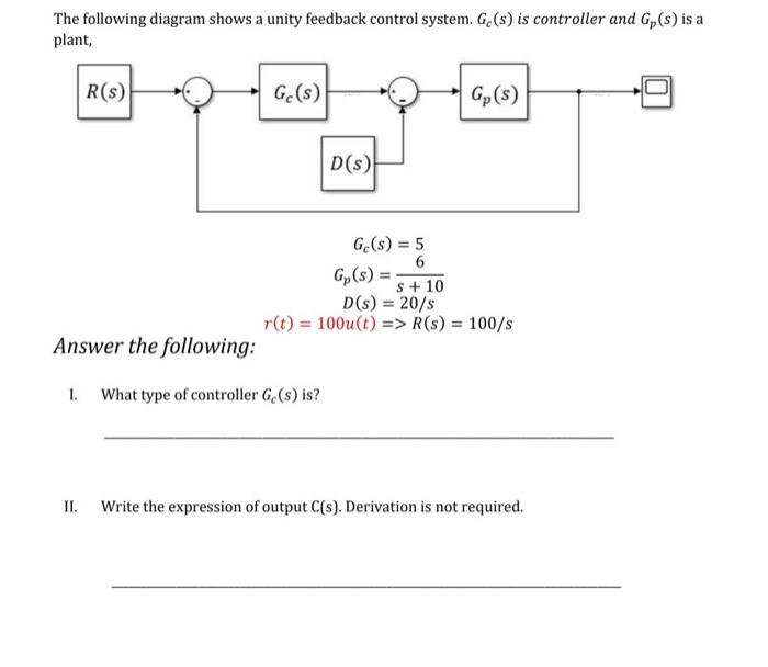 Solved III. What is the steady state output? IV. What is the | Chegg.com
