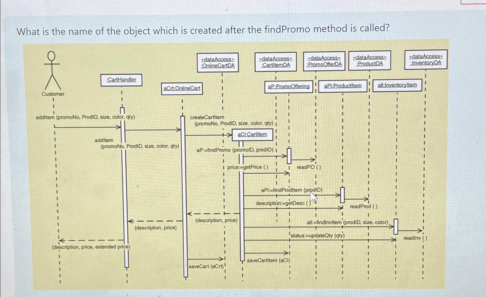 Solved What is the name of the object which is created after | Chegg.com