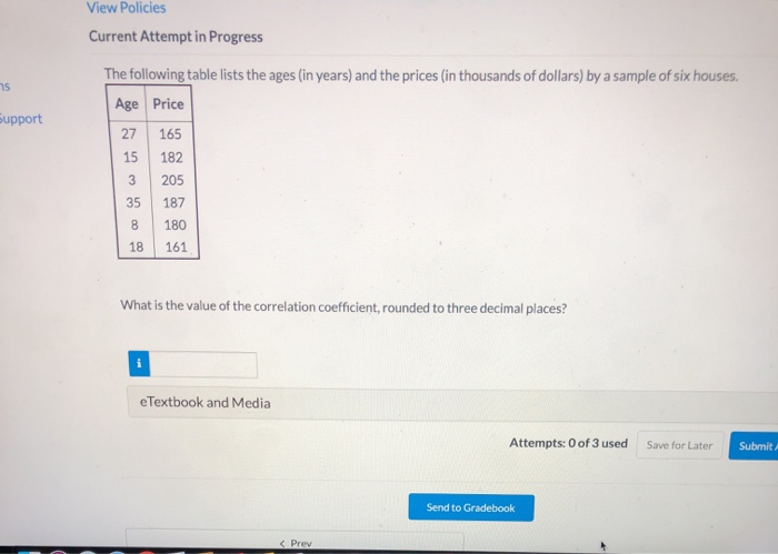 Solved View Policies Current Attempt in Progress The | Chegg.com