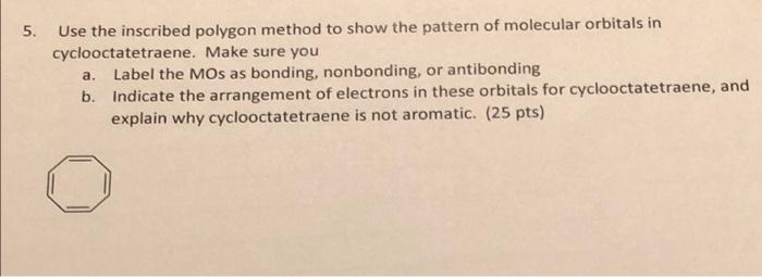 Solved use the inscribed polygon method to show the pattern | Chegg.com
