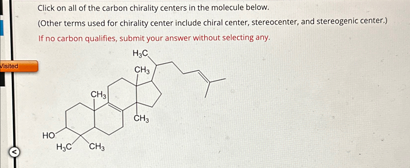 Solved Click on all of the carbon chirality centers in the | Chegg.com