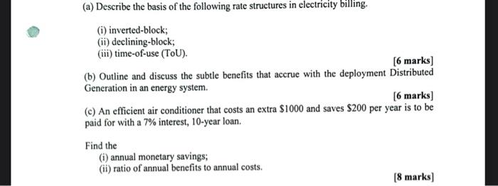 Solved (a) Describe the basis of the following rate | Chegg.com