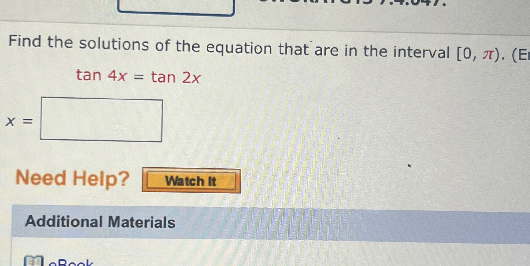 Solved Find the solutions of the equation that are in the | Chegg.com