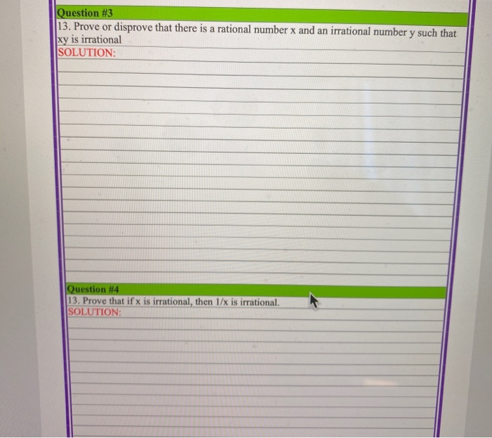Solved Question #3 13. Prove or disprove that there is a | Chegg.com