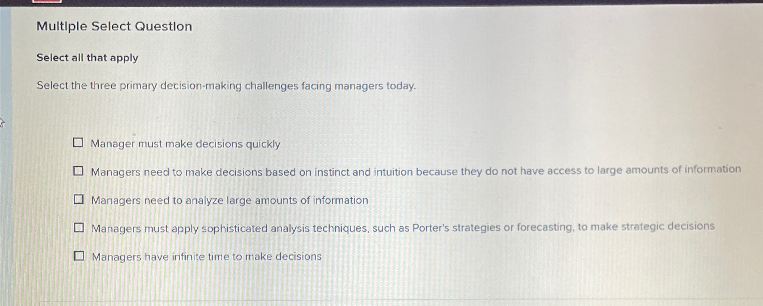Solved Multiple Select QuestlonSelect all that applySelect | Chegg.com