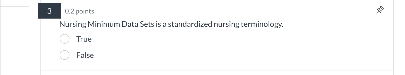 Solved 3,0.2 ﻿pointsNursing Minimum Data Sets is a | Chegg.com