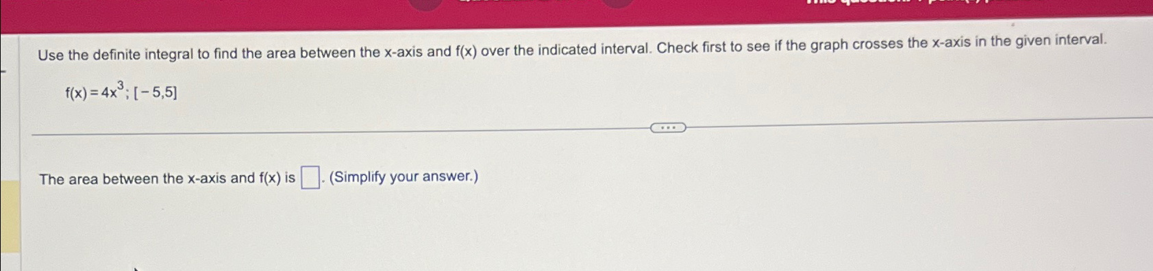 Solved Use the definite integral to find the area between | Chegg.com
