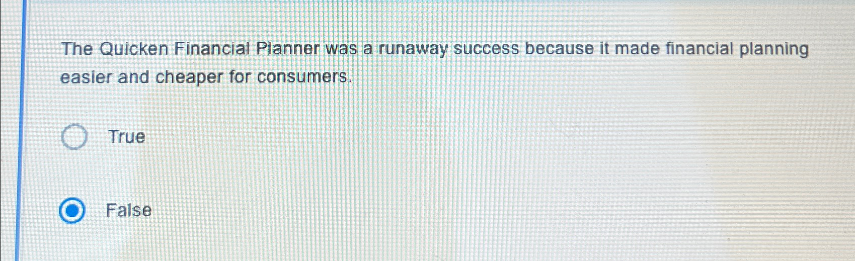 Solved The Quicken Financial Planner was a runaway success | Chegg.com
