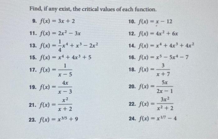Solved For Problems 1-4, construct a sign chart for each | Chegg.com