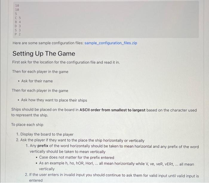 Solved Files to submit - A zipfile named battleship.zip that | Chegg.com