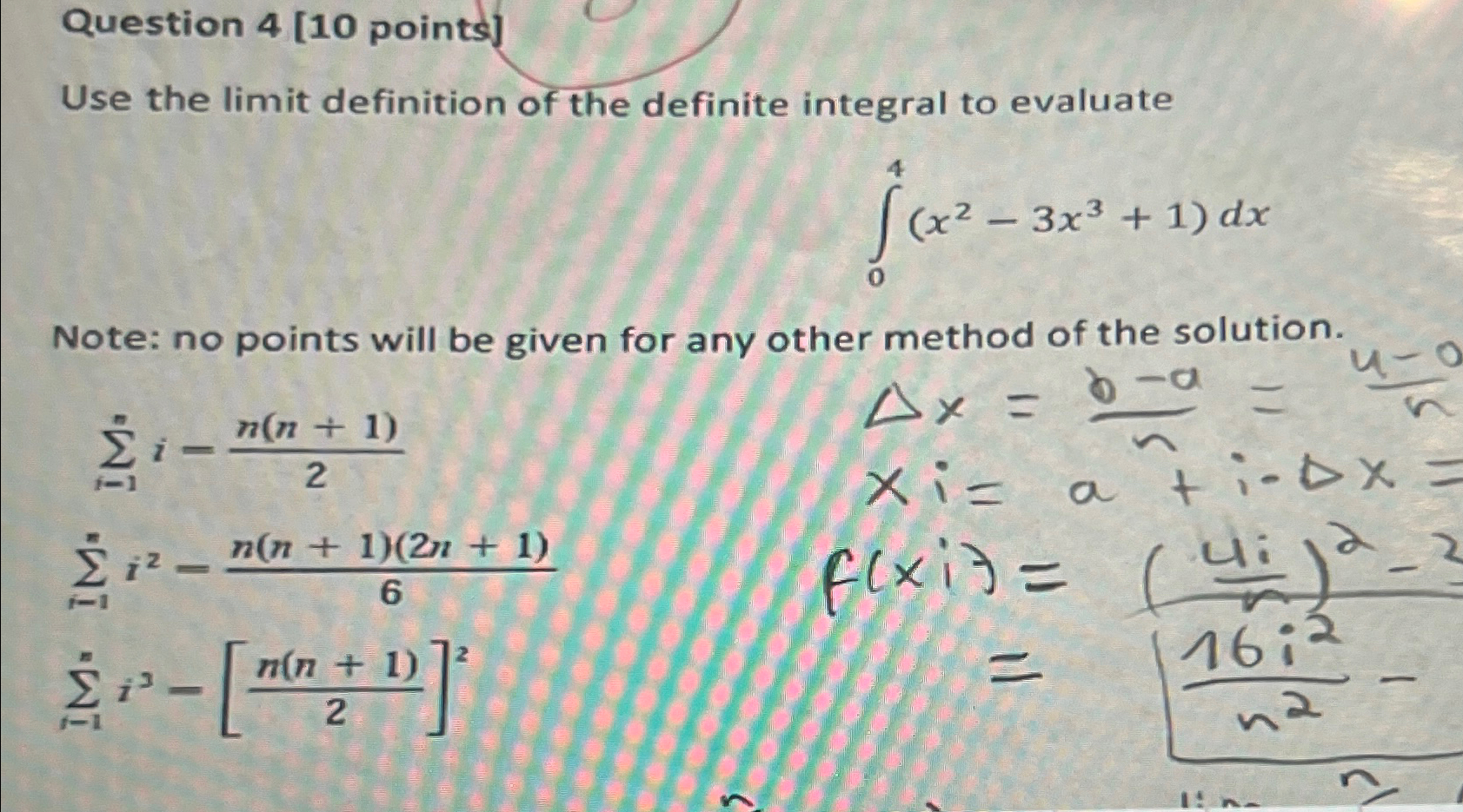 Solved Question 4 [10 ﻿points]Use the limit definition of | Chegg.com