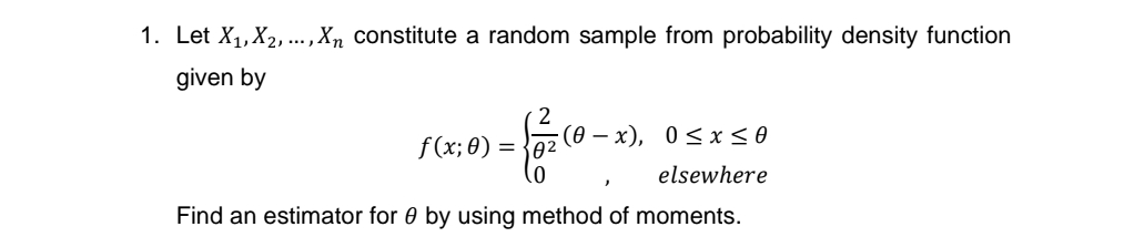 Solved Let x1,x2,dots,xn ﻿constitute a random sample from | Chegg.com