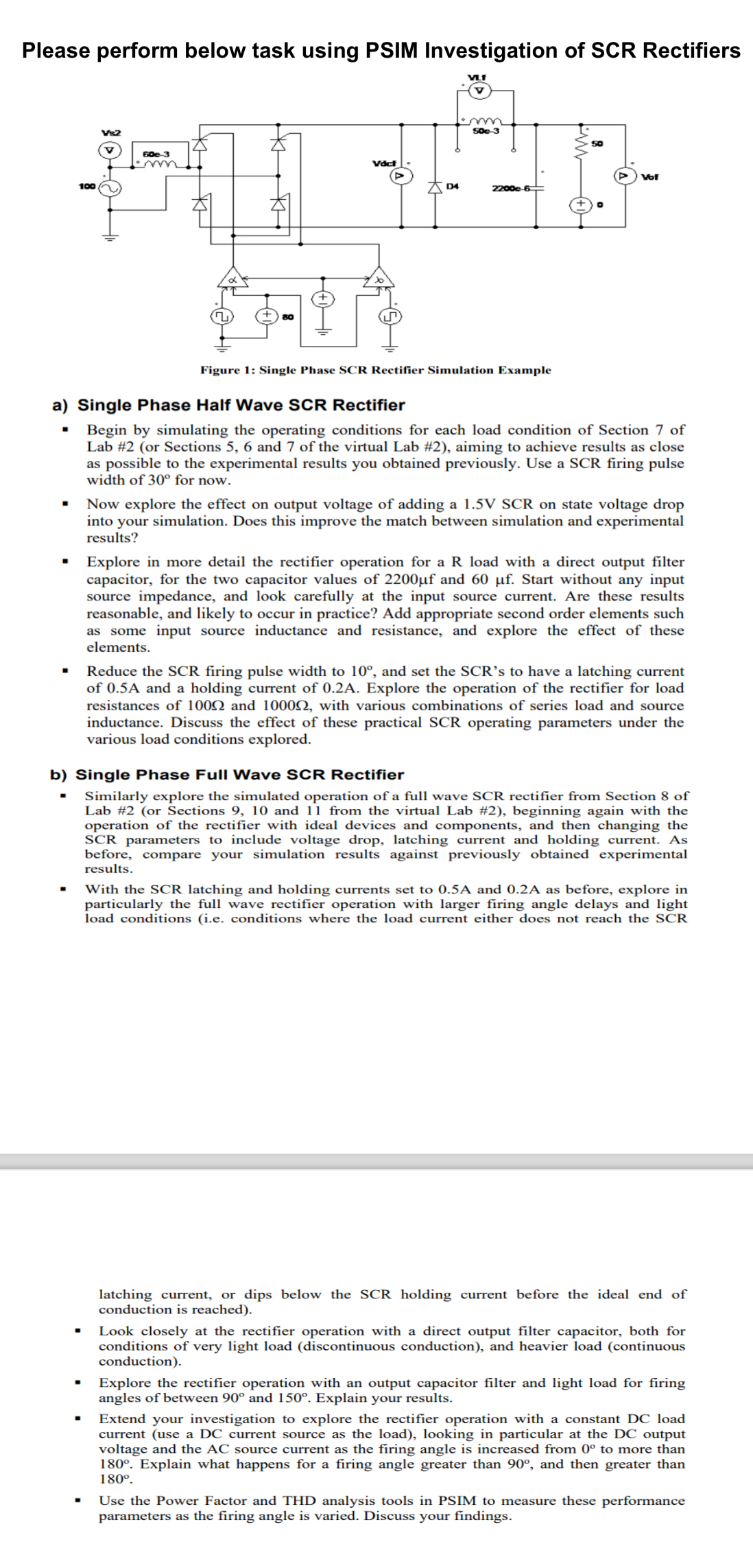 Solved Please perform below task using PSIM Investigation of | Chegg.com
