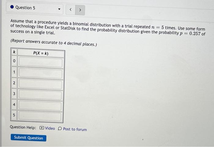 Solved Assume that a procedure yields a binomial | Chegg.com Solved Assume that a procedure yields a binomial | Chegg.com