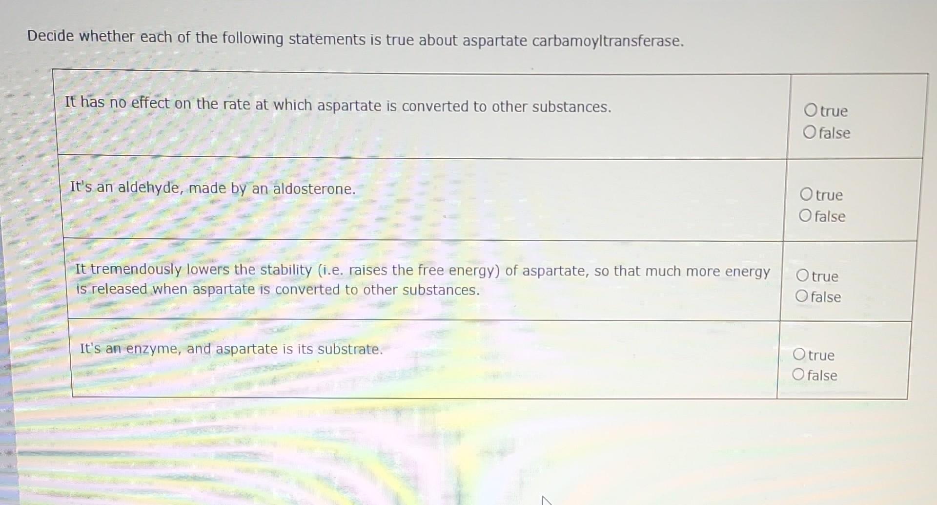 Solved Decide whether each of the following statements is | Chegg.com