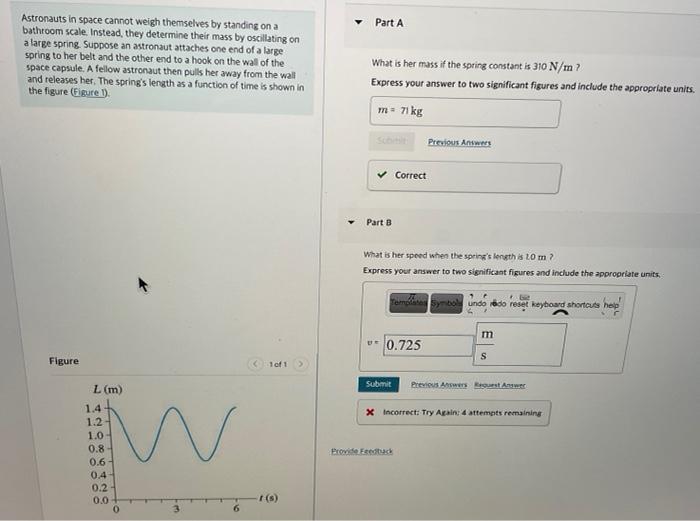 Solved Astronauts in space cannot weigh themselves by | Chegg.com