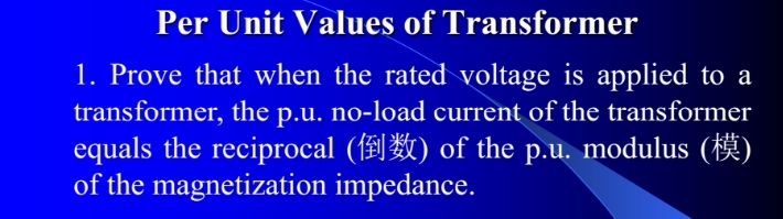 Solved Per Unit Values of TransformerProve that when the | Chegg.com