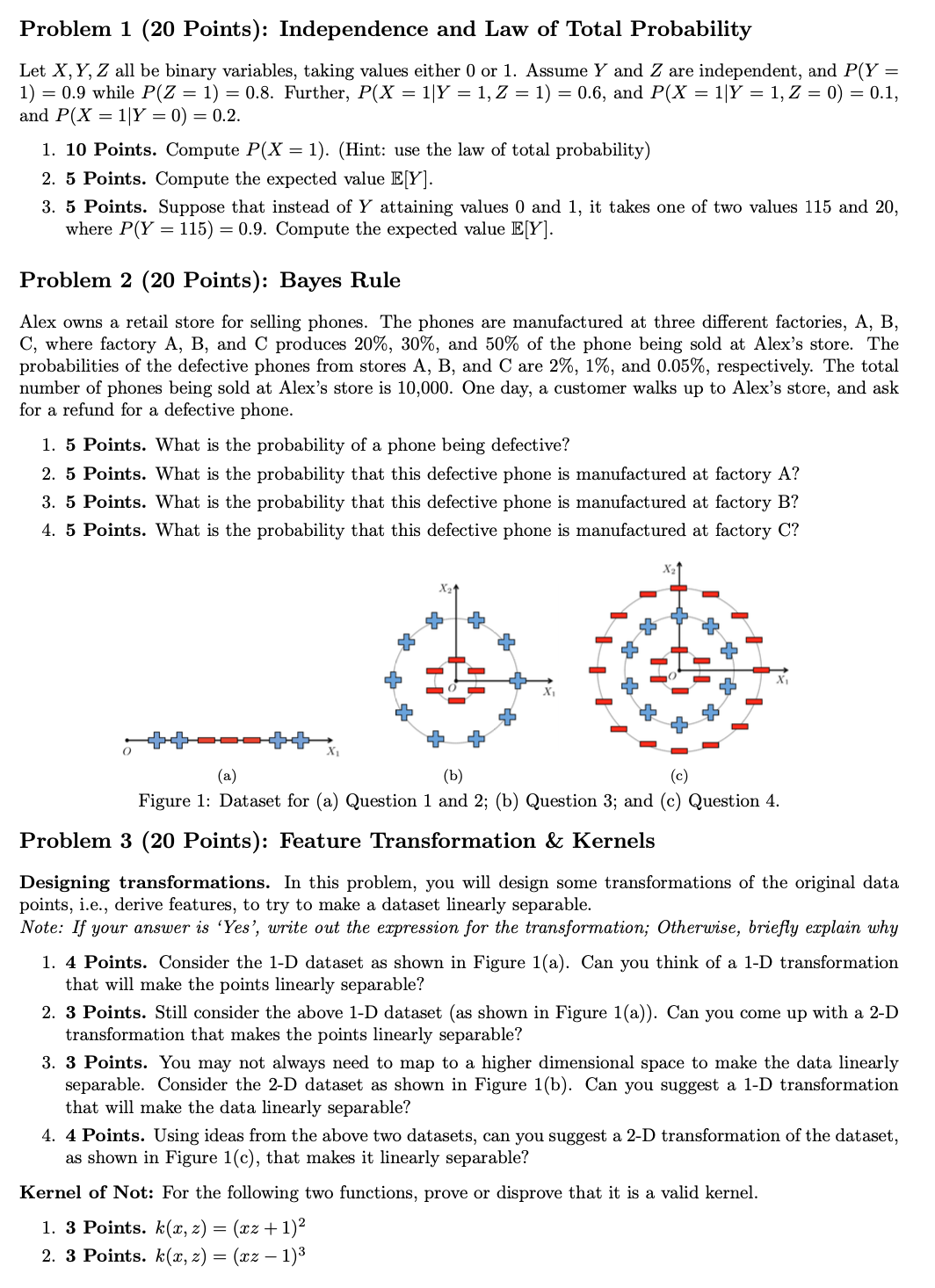 Solved Problem 1 (20 ﻿Points): Independence and Law of Total | Chegg.com
