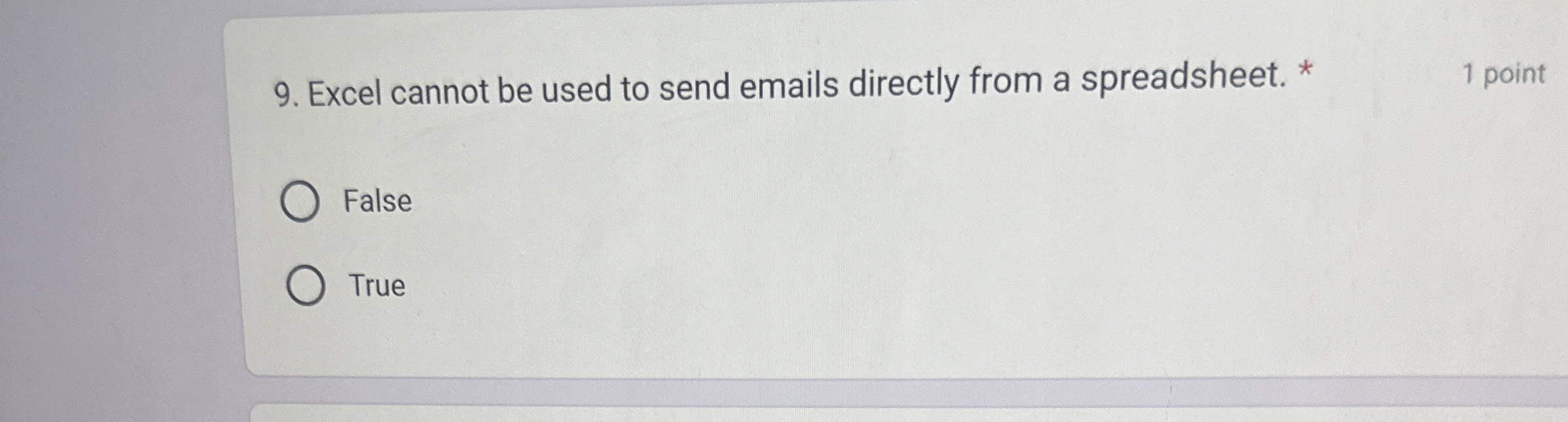 Solved Excel cannot be used to send emails directly from a | Chegg.com