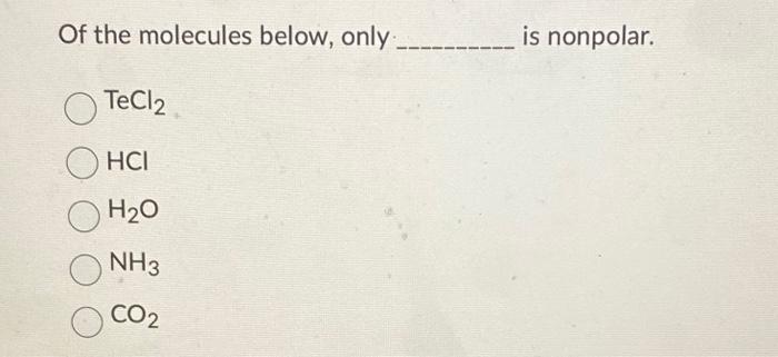 Solved Using the VSEPR model, the molecular geometry of the | Chegg.com