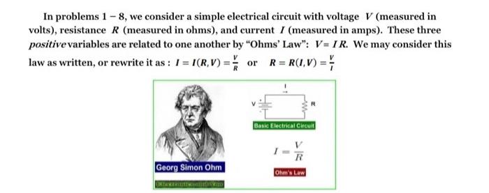 Solved In problems 1−8, we consider a simple electrical | Chegg.com