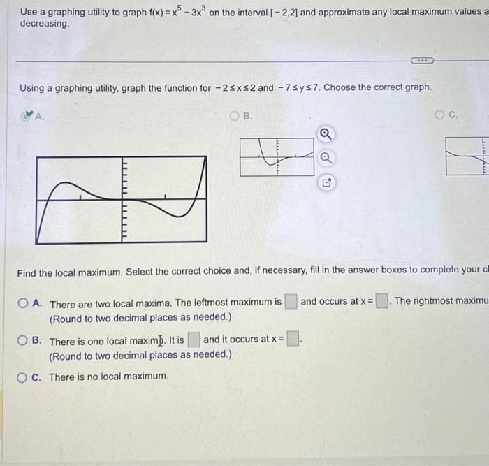 Solved part a) choose the coreect graphpart b) identify the | Chegg.com Solved part a) choose the coreect graphpart b) identify the | Chegg.com