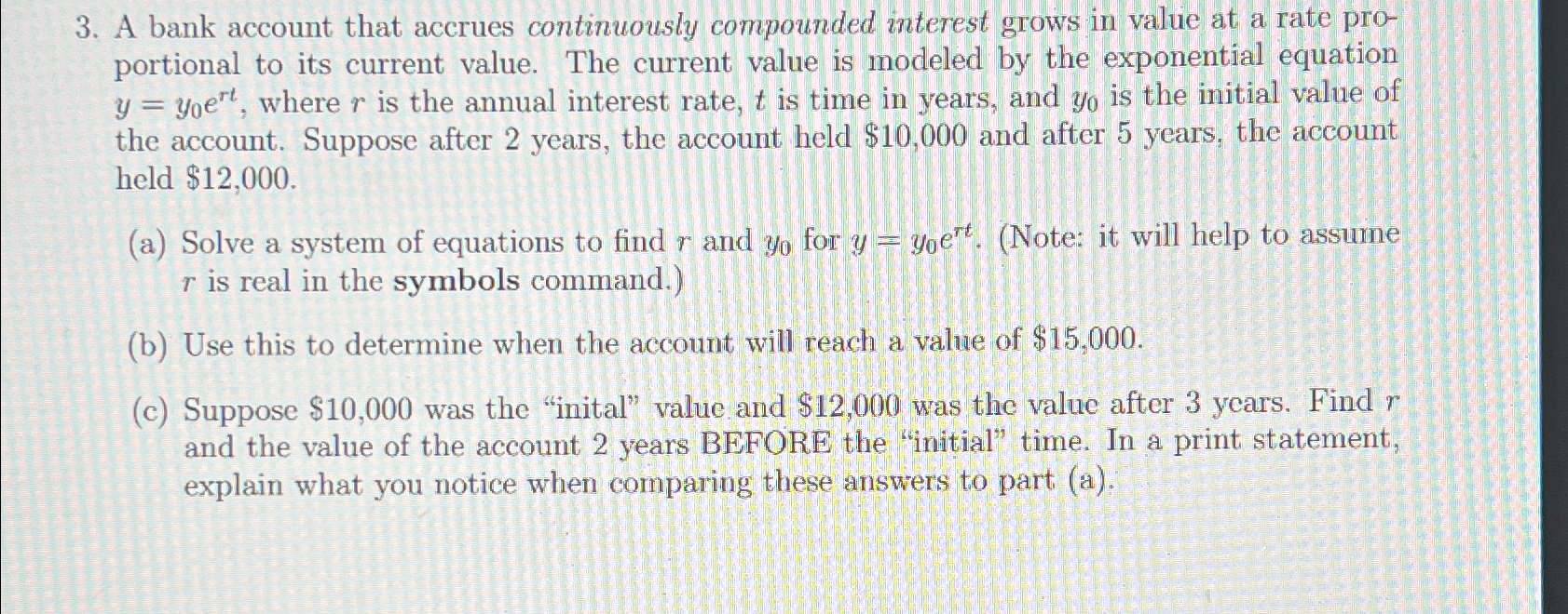 Solved code in python using import sympy. ﻿Thank you | Chegg.com