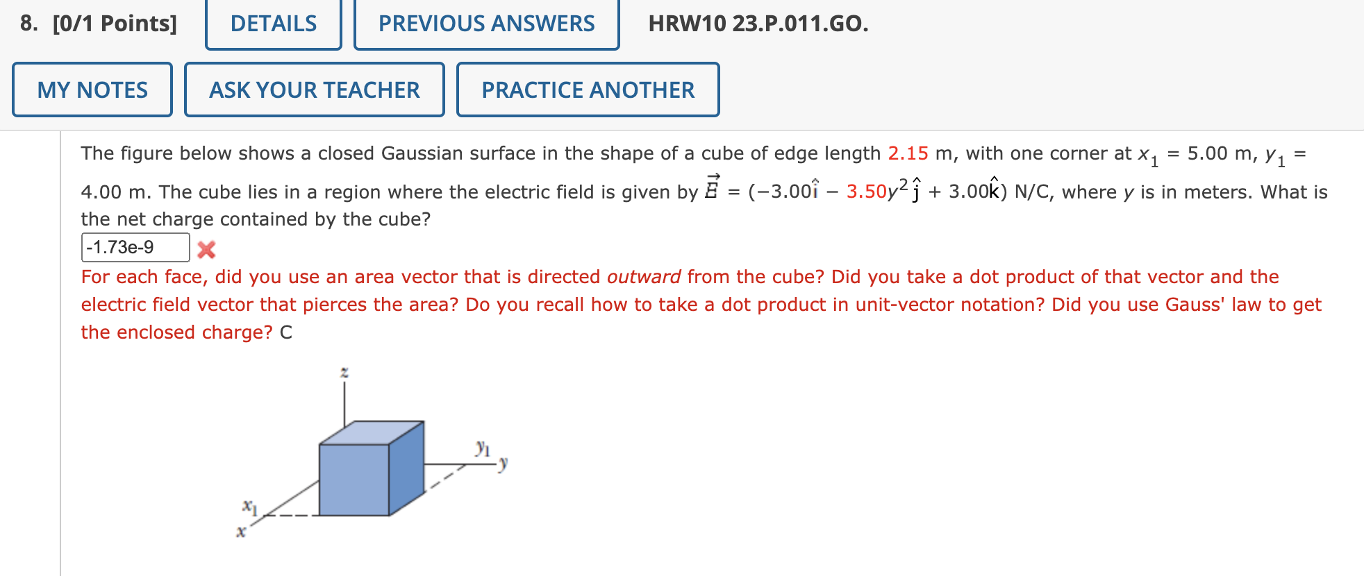 Solved The figure below shows a closed Gaussian surface in | Chegg.com