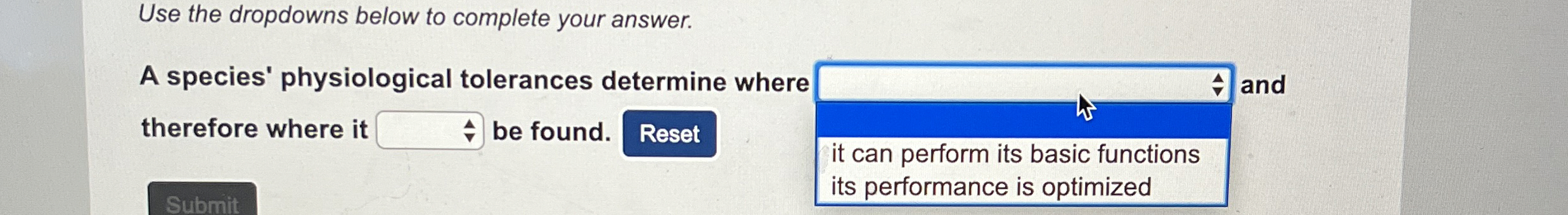 Solved Use the dropdowns below to complete your answer.A | Chegg.com