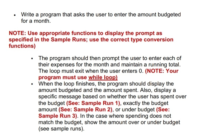 Solved Write a program that asks the user to enter the | Chegg.com