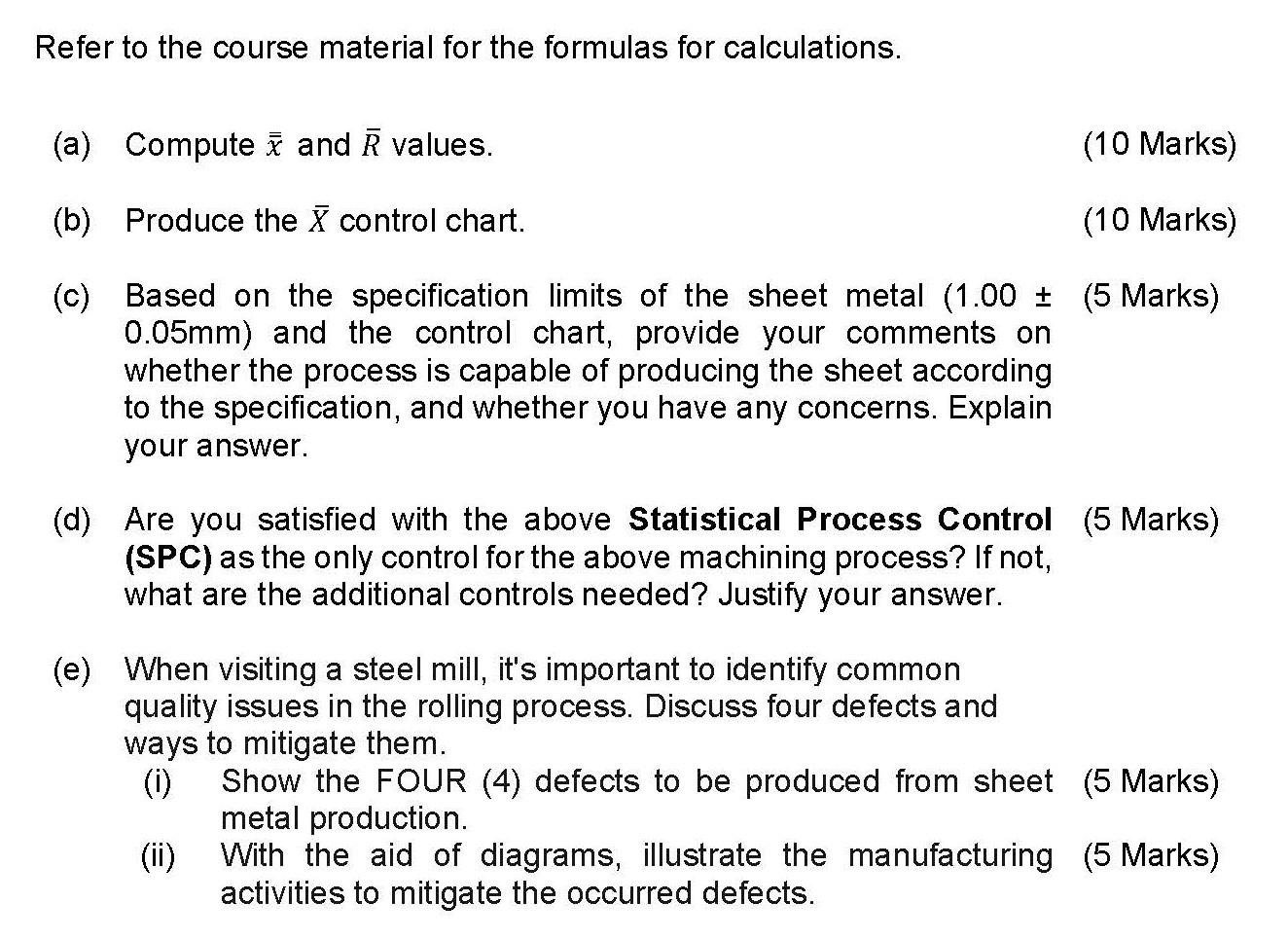 Solved Figure Q2 displays the production record of a sheet | Chegg.com