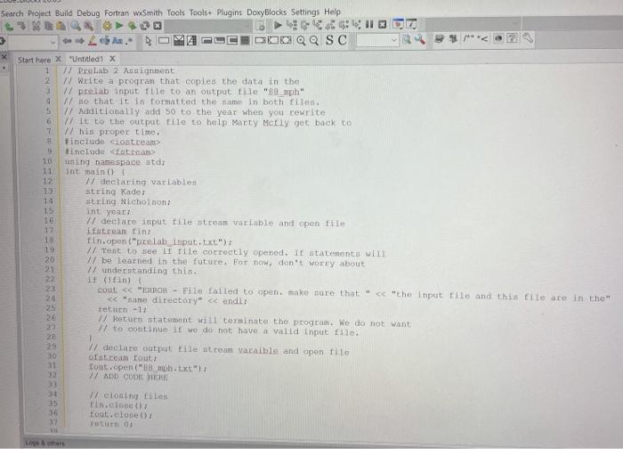 Solved 9 Search Project Build Debug Fortran wxSmith Tools | Chegg.com