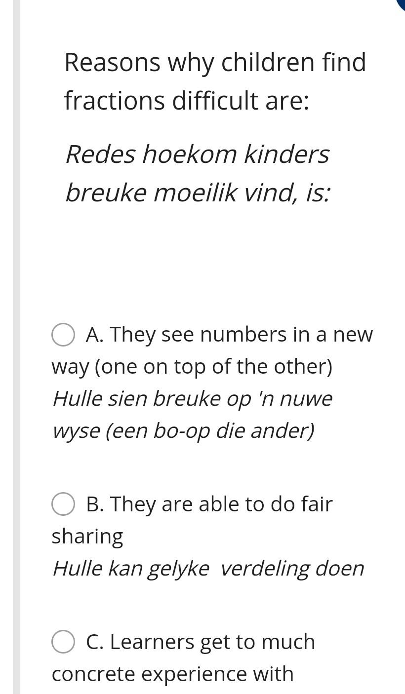 According to the SBA, Gr 2 learners must do Equal | Chegg.com