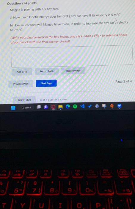 Solved Question 1 ( 4 points) A 2 kg soccer ball rolling on | Chegg.com