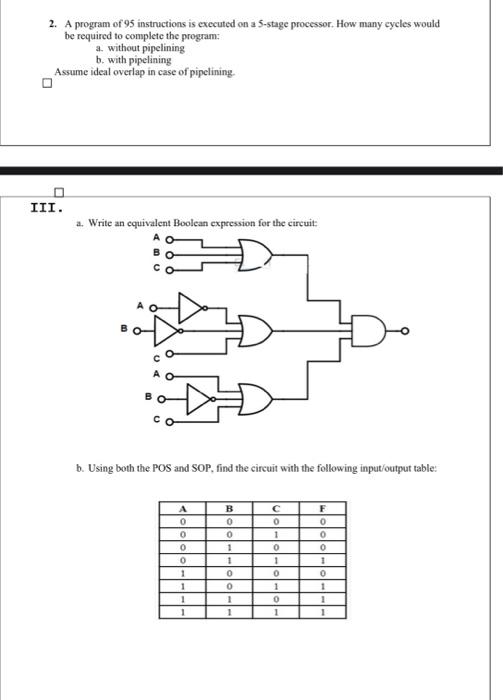 Solved 2. A program of 95 instructions is executed on a | Chegg.com