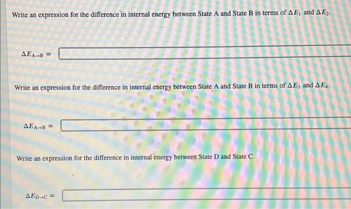 Solved The diagram shows four states of a system, each with | Chegg.com