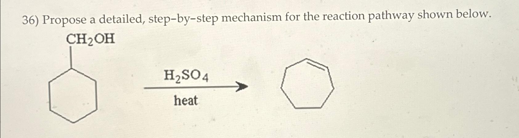 Solved Propose a detailed, step-by-step mechanism for the | Chegg.com